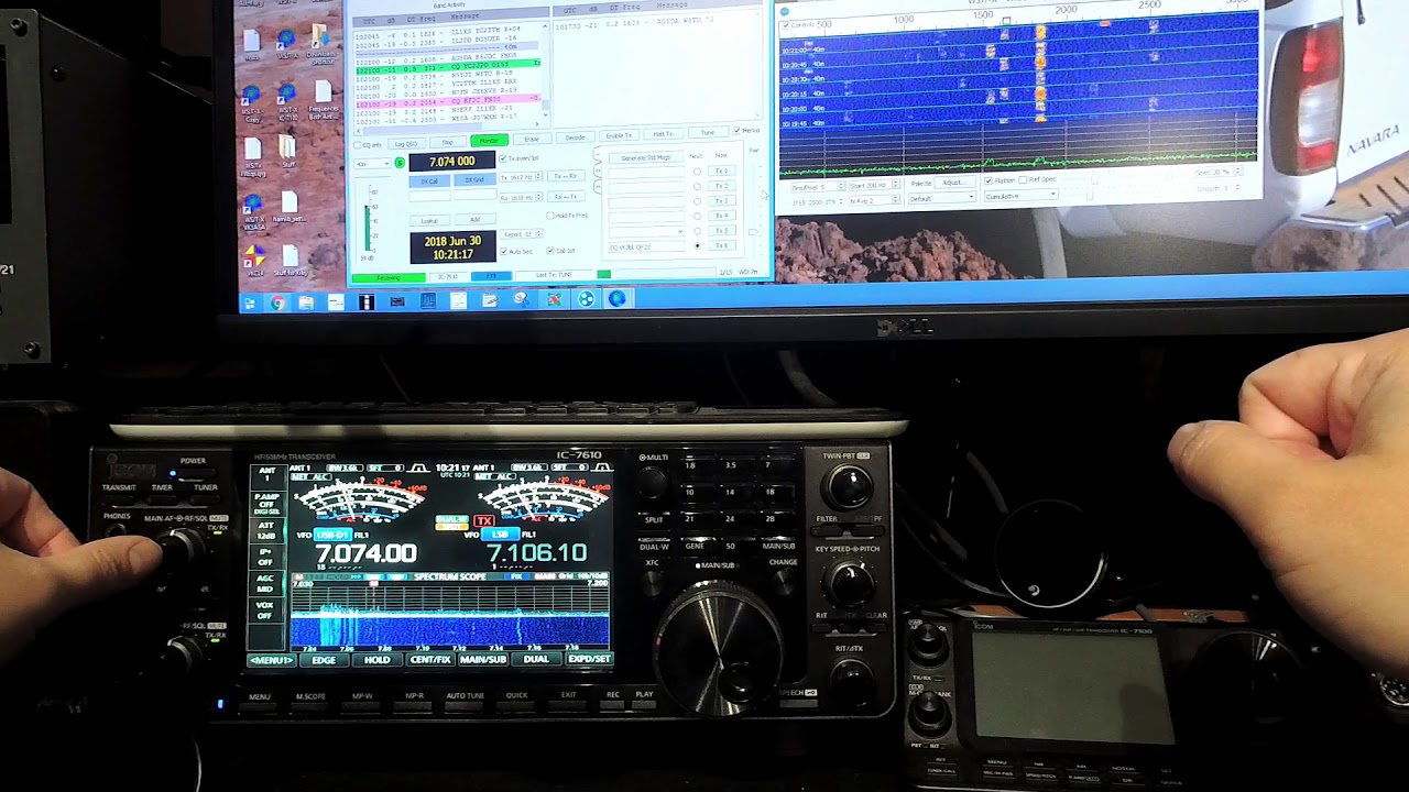 Icom IC-7610 How to use FT8 whilst Ragchewing - YouTube