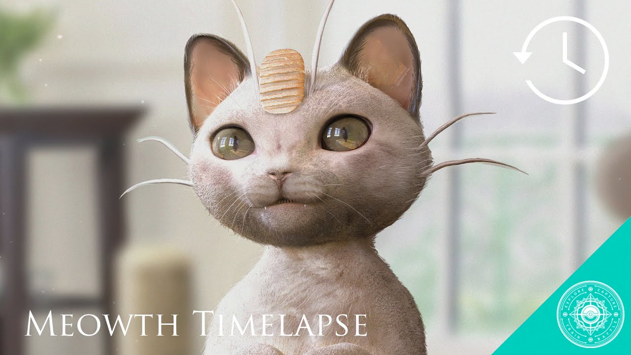 Pokemon Zoology: Meowth Timelapse - YouTube