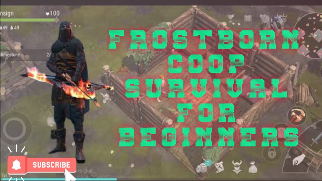FROSTBORN COOP SURVIVAL | GAMEPLAY # 1 | MOBILE GAME || HELL OUTCAST ...