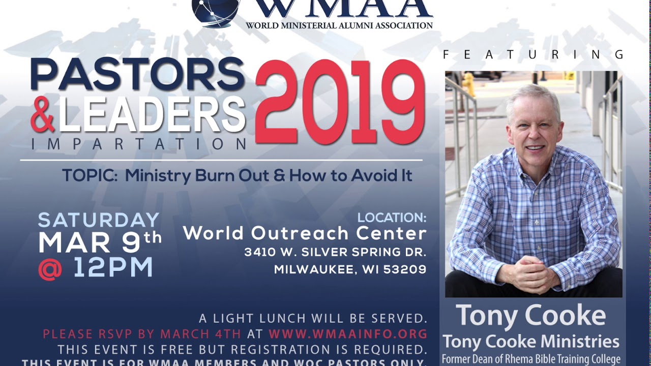 Pastors & Leaders Impartation with Pastor Tony Cooke - YouTube