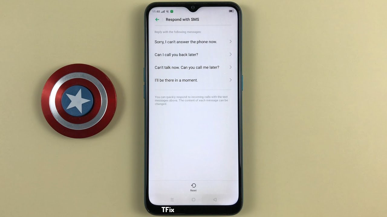 How to answer calls with messages on OPPO A31 Android 9 - YouTube