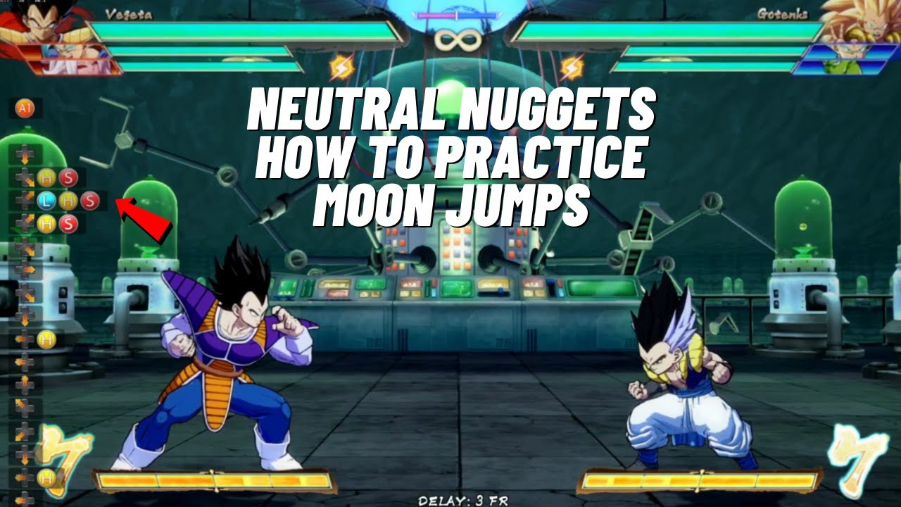 Exltd's DBFZ Neutral Nuggets - How To Practice Moon Jumping - YouTube