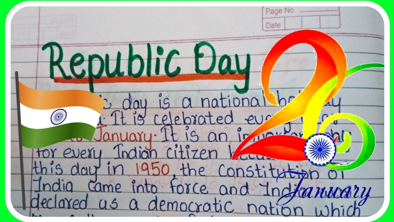 Short Essay On Republic Day/26 January Essay In English/Republic Day ...