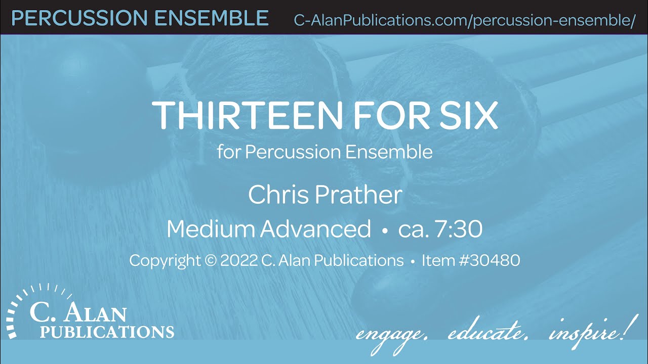 Thirteen for Six (Percussion Ensemble 6) - Chris Prather - YouTube