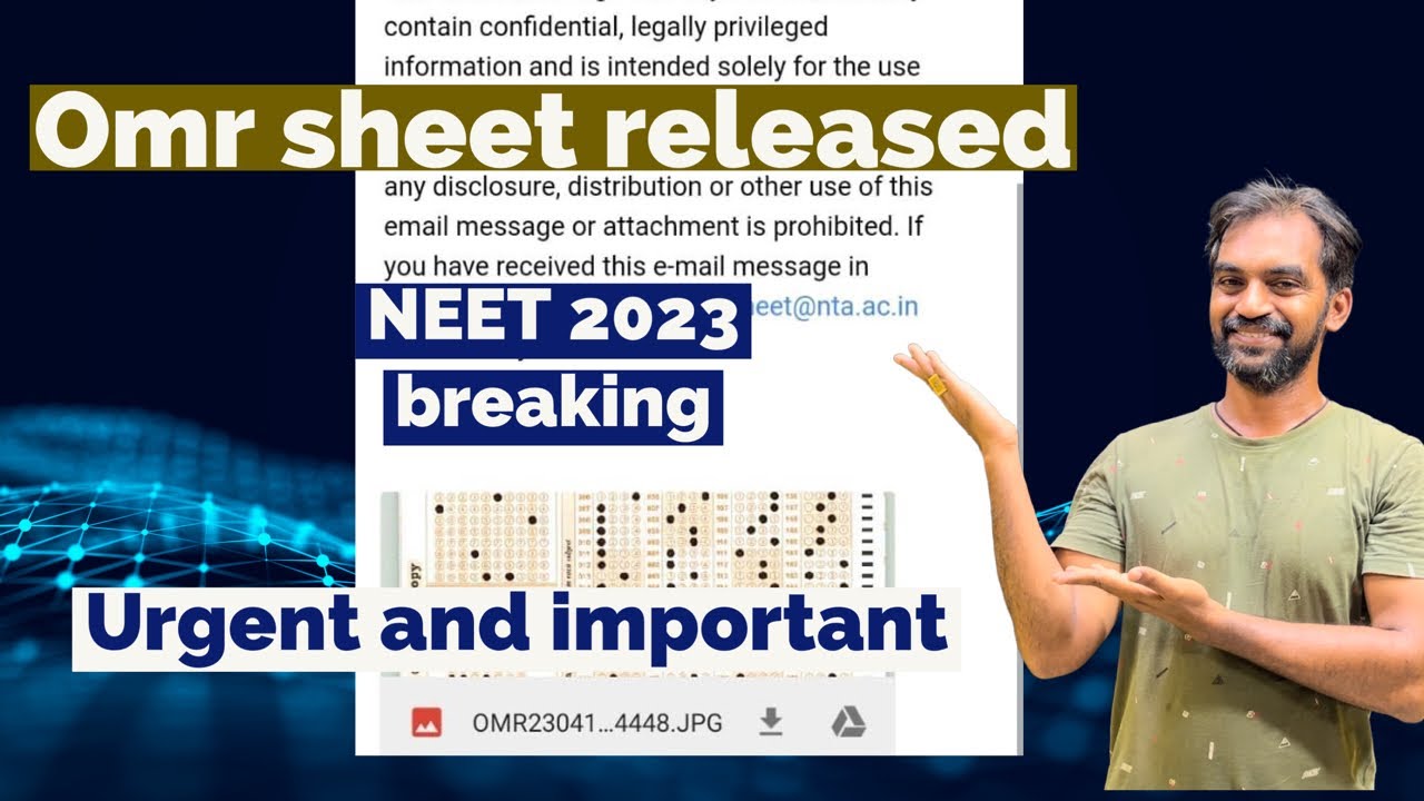 OMR Sheet released officially | NEET 2023 latest news - YouTube