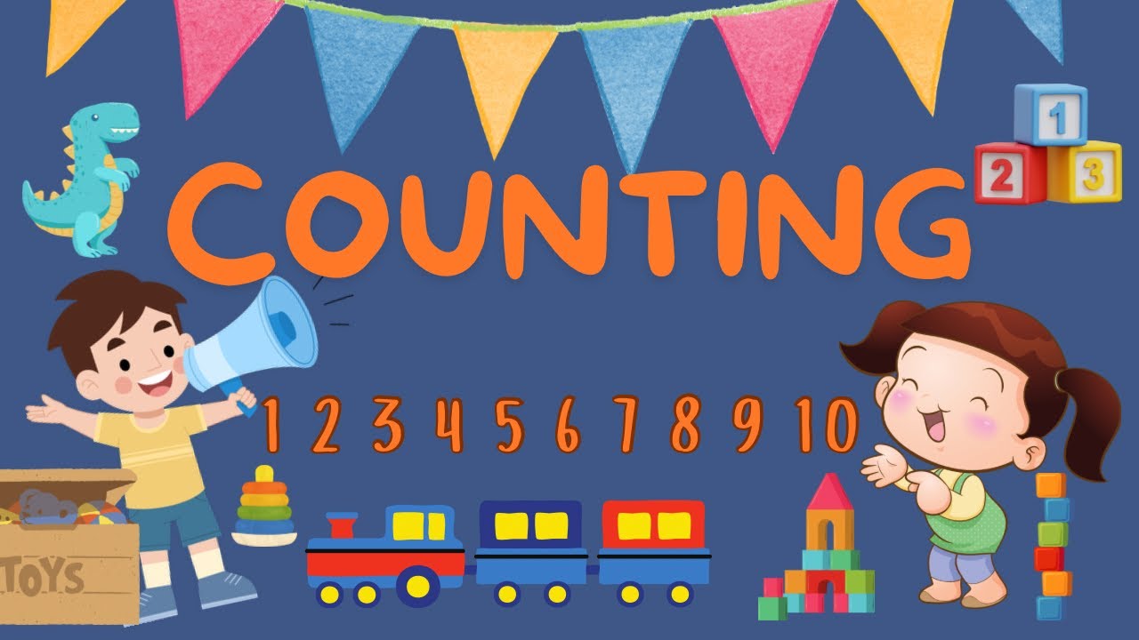 COUNTING 1-10 |Happy Learning| nursery rhymes | Toddlers easy learning ...