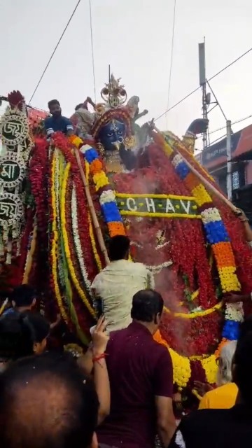 Fatakestor Kali at Nobo Jubok Songho , College Street near Ehudi Market ...