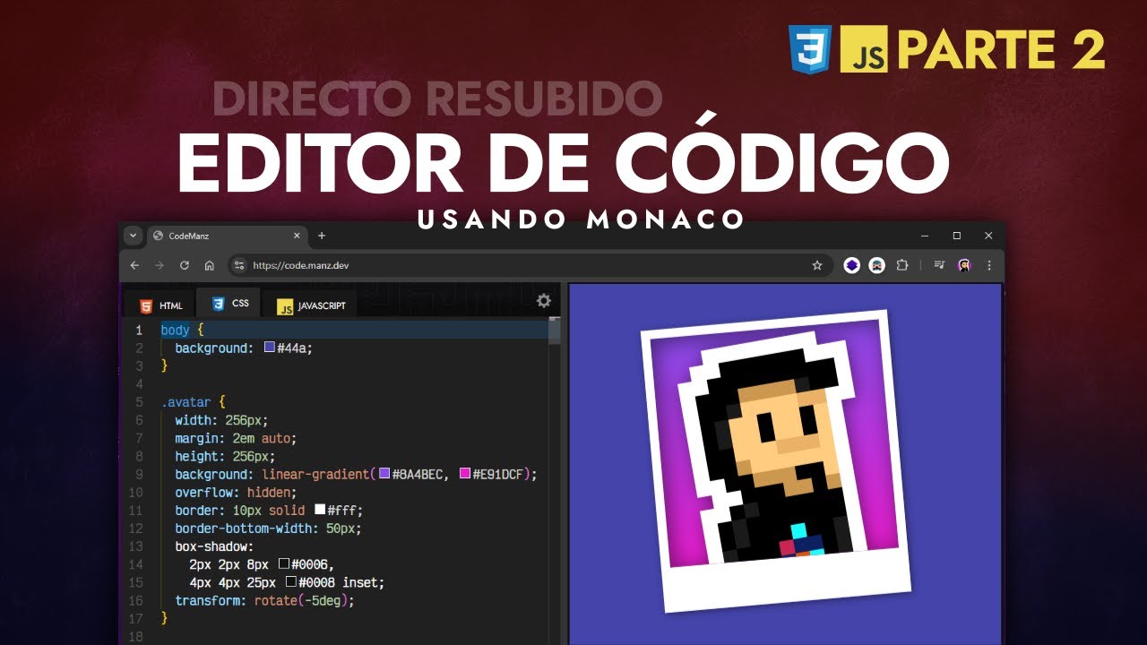 Día 2: Creando un Editor de código (Monaco, core de VSCode) - YouTube