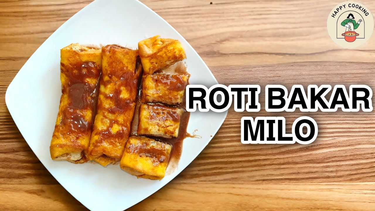 RESEP BUAT ROTI BAKAR MILO SIMPLE | ROTI BAKAR VIRALL | IDE SARAPAN ...
