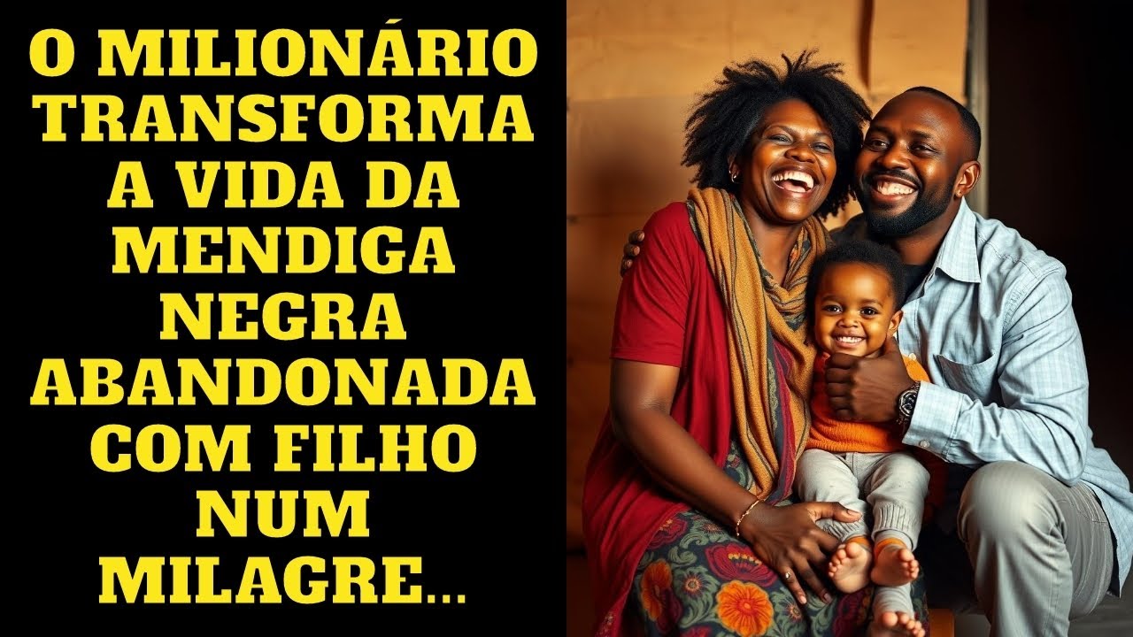 O MILIONÁRIO TRANSFORMA A VIDA DA MENDIGA NEGRA Abandonada Com Filho ...
