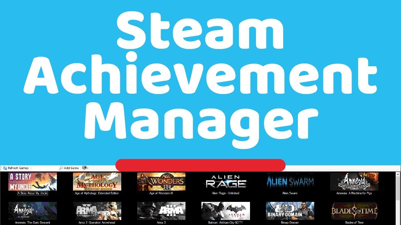 LOGICIEL - Steam Achievement Manager - YouTube