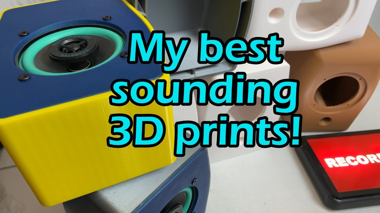 Great 3D printed speakers! - YouTube