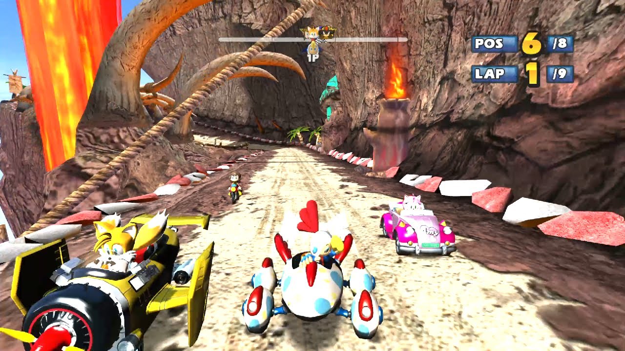 BILLY Lava Lair 9 Laps Expert (Request) Sonic & Sega All-Stars Racing ...