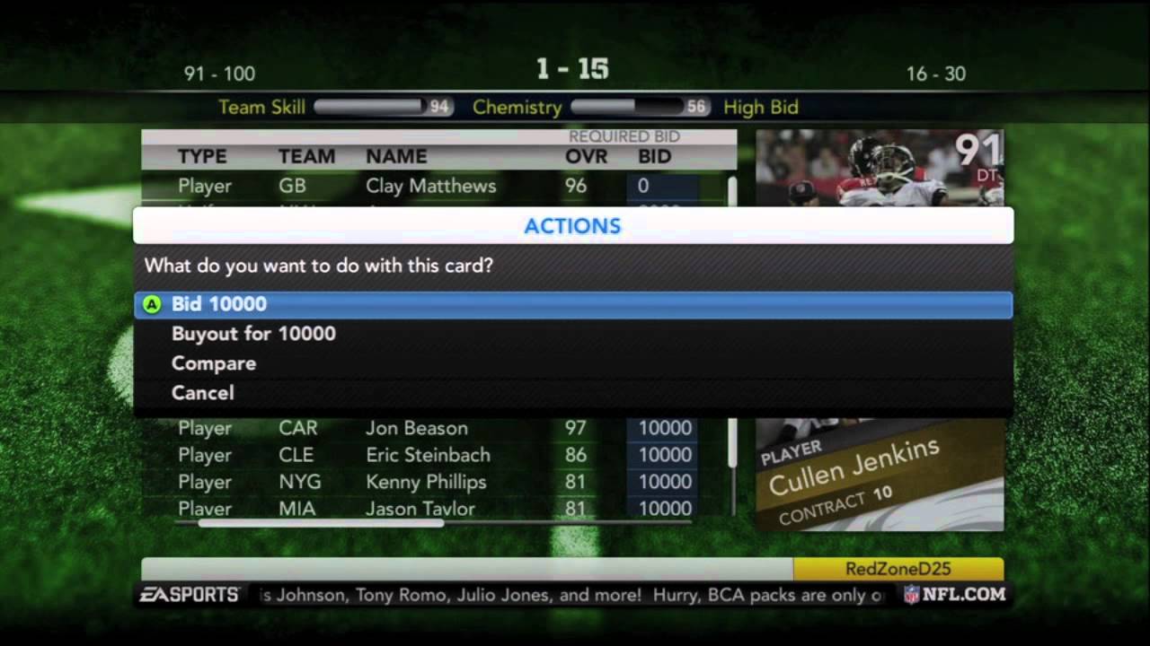 Madden Ultimate Team (MUT 12) Tips - YouTube