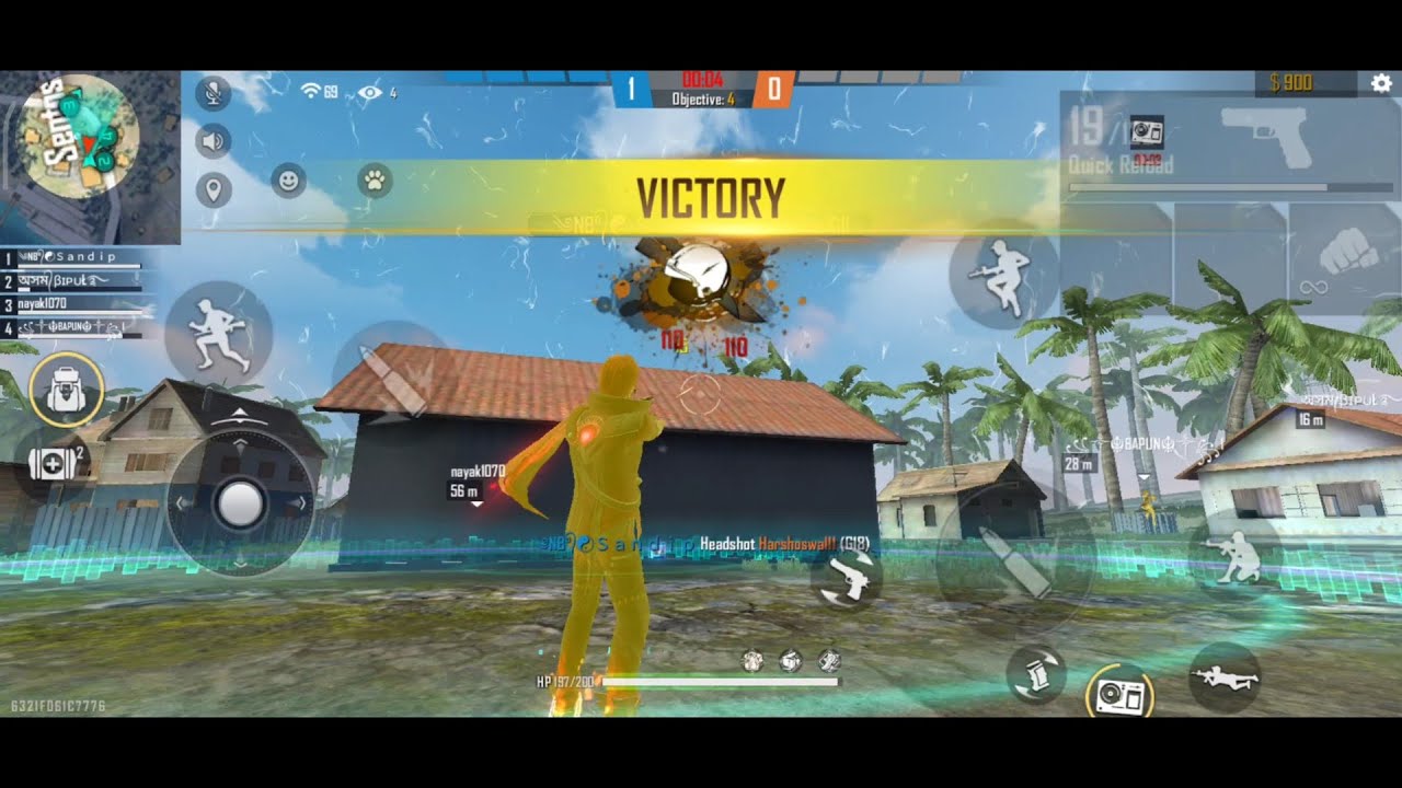 Free fire classic squad game play - YouTube