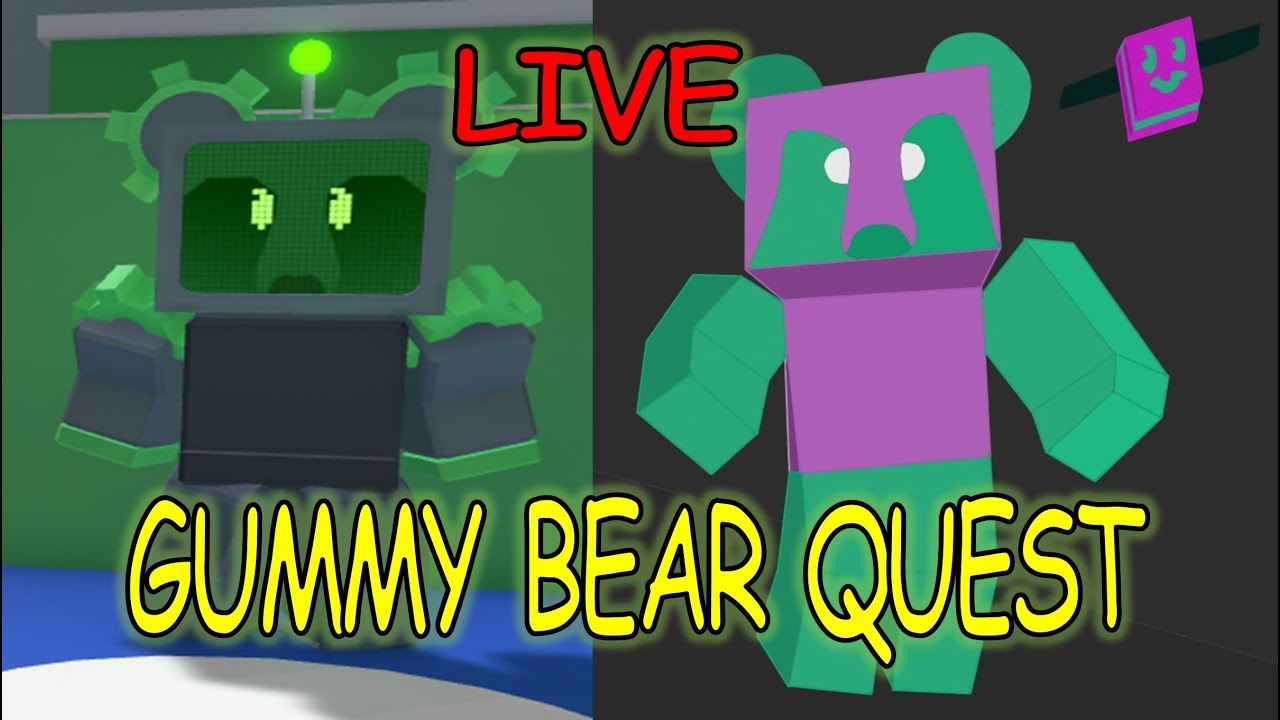 Beesmas Part 2 - Gummy Bear Quest Live Stream I Roblox Bee Swarm Sim ...