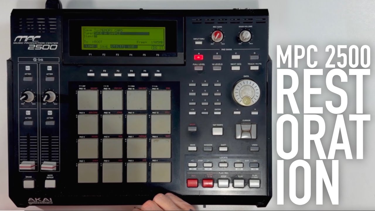 Restoring A Broken & Grimy MPC 2500 JJOSXL - NervousCook$ - YouTube