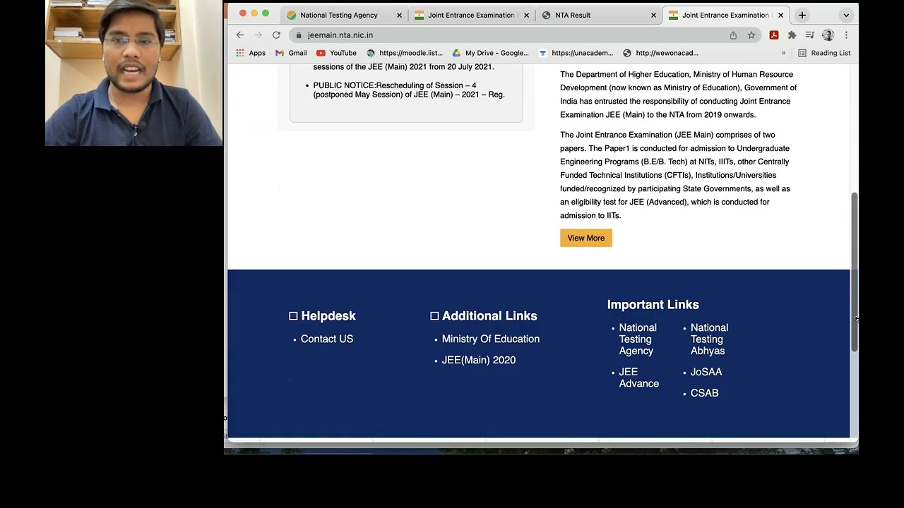 Urgent JEE Main 2022 Site Interface Changed | JEE Main Application Form ...