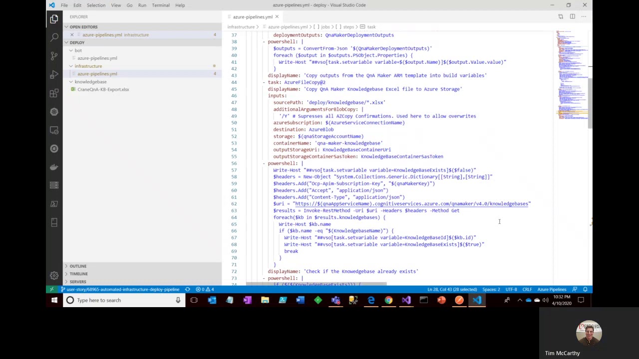 Building and Deploying an Azure QnA Maker Bot - YouTube