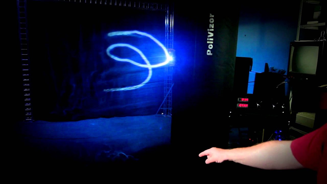 PV300R with Newest Stand-alone Interactive Touchless Image Control System "Leap Motion" - YouTube