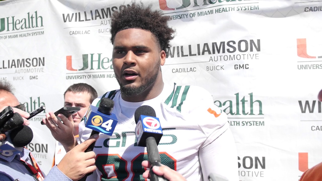 RJ McIntosh | Spring Practice Presser | 03.21.17 - YouTube