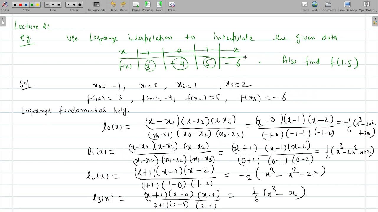 Lecture 2 : Interpolation and Approximations - YouTube
