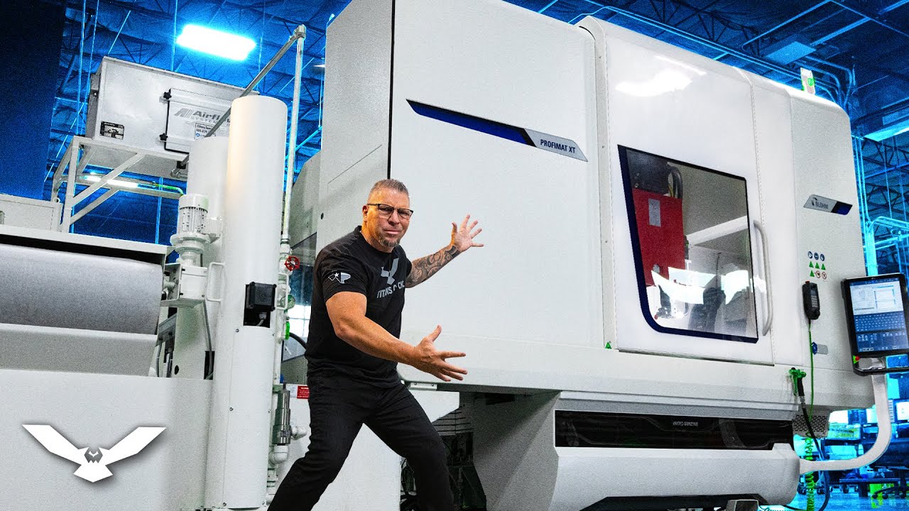 NEW GIGANTIC CNC Machine Hits our Floor | BLOHM PROFIMAT XT - YouTube