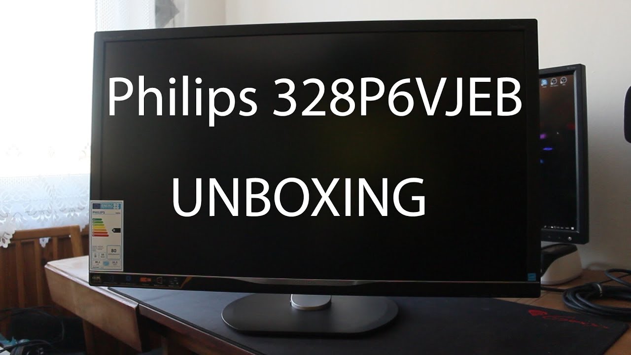 Philips 328P6VJEB 4K Monitor Unboxing - YouTube