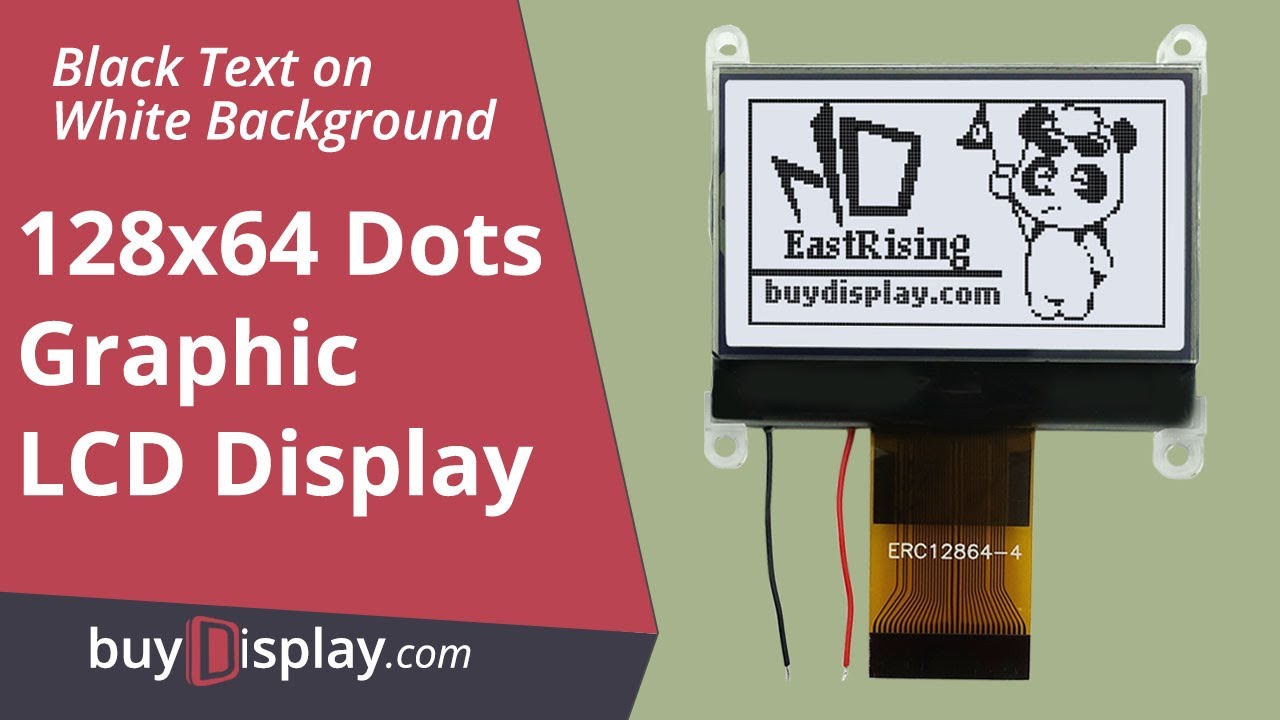 1.8"Serial GLCD 128x64 LCD Module w/Touch Panel,ST7565,Black Text on ...