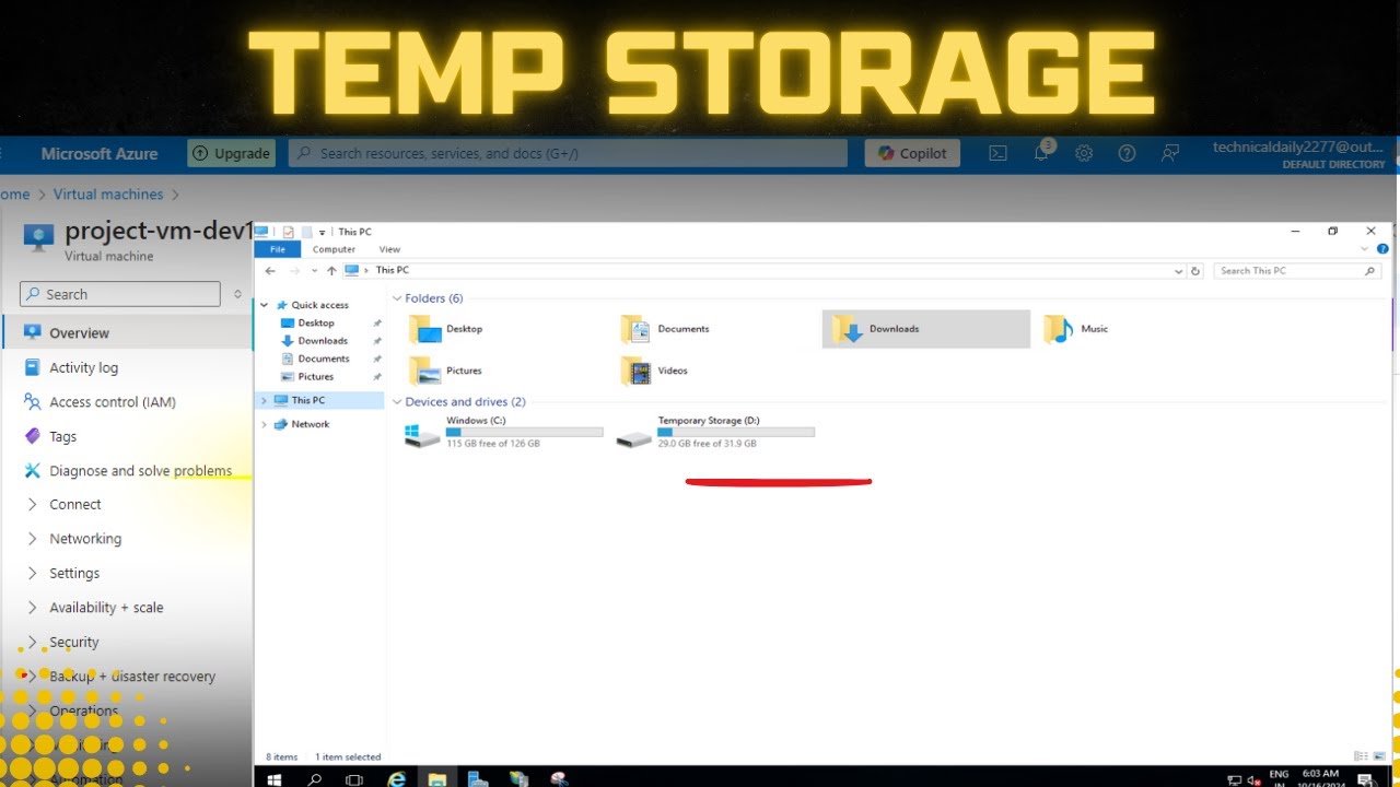 Key Points on Temp Drive in Windows Server | Lec - 06 | With Live ...