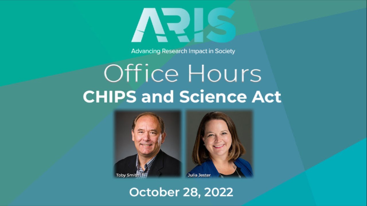 ARIS Office Hours: CHIPS and Science Act - YouTube