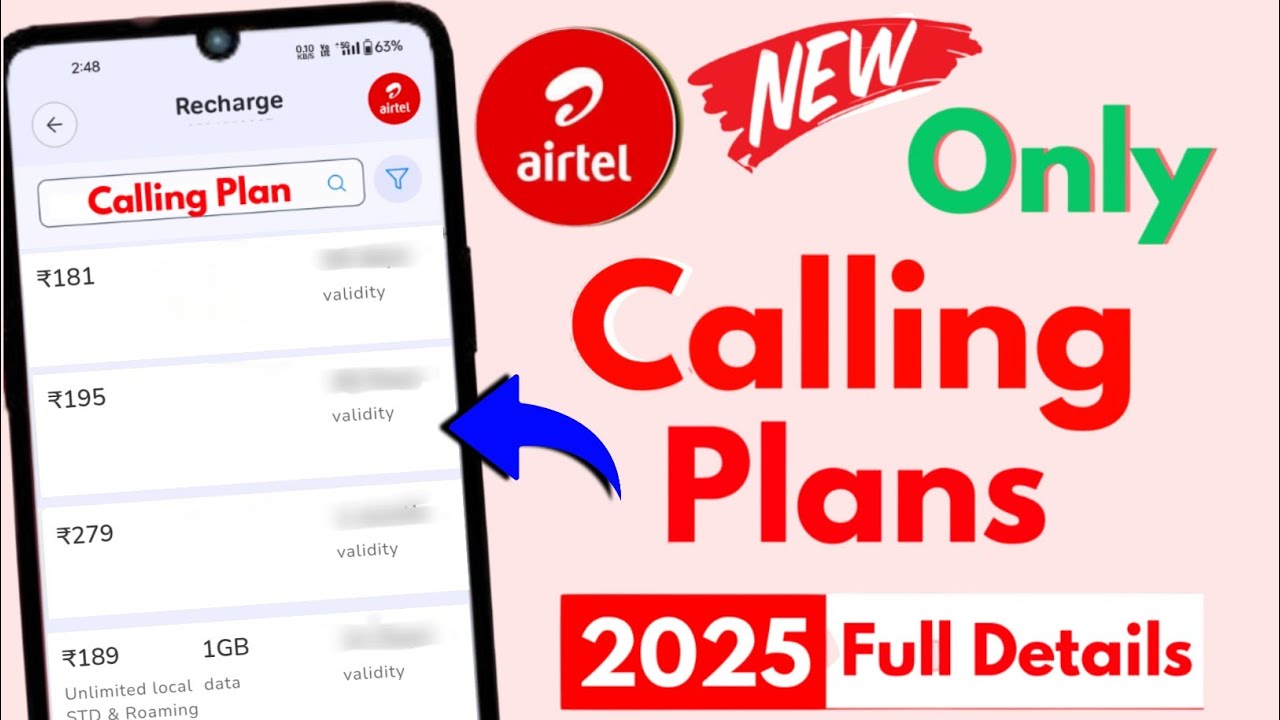 Airtel Calling Recharge | Airtel New Calling Plans | Airtel Unlimited ...