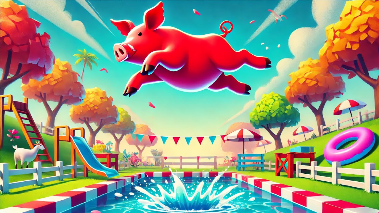 🐷 Red Pig Chaos in 4K! Funny Moments, Epic Fails & Water Ragdolls (RTX ...