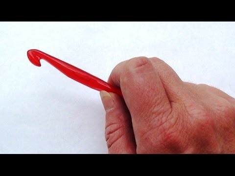 How to Hold a Crochet Hook for Beginners - YouTube