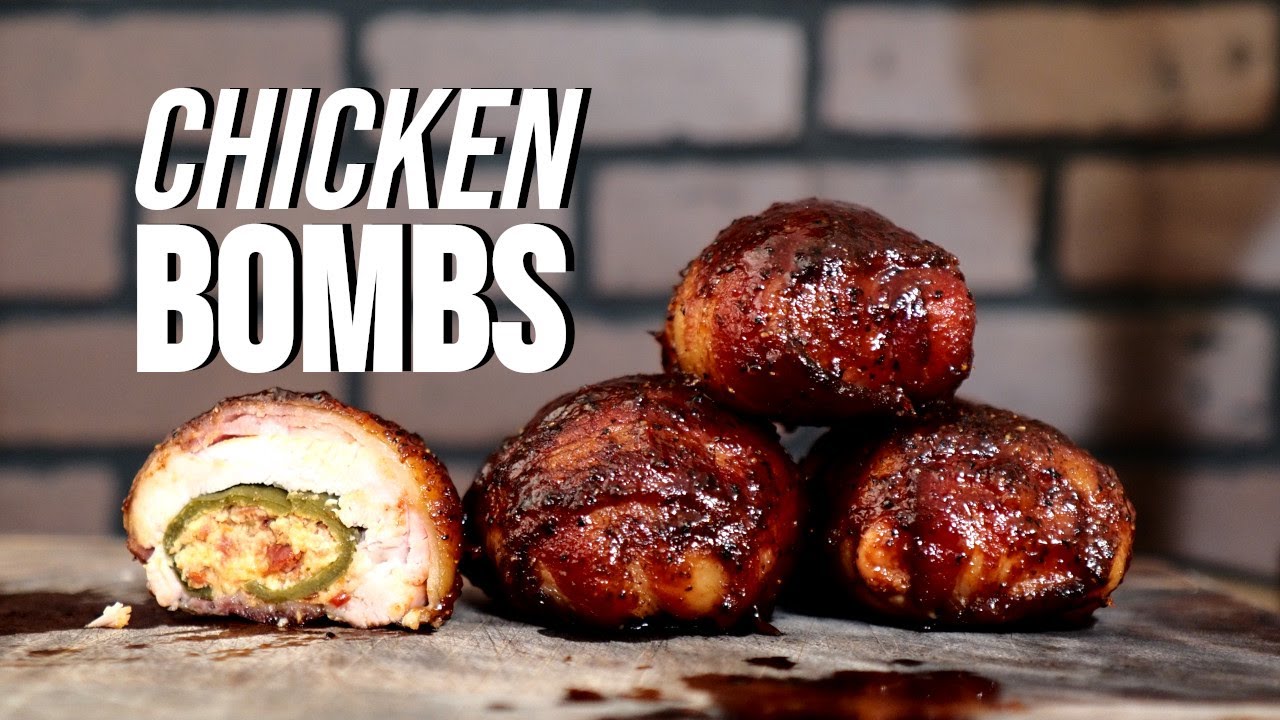 Easy Smoked Chicken Bombs How to Make This Amazing BBQ Appetizer - YouTube