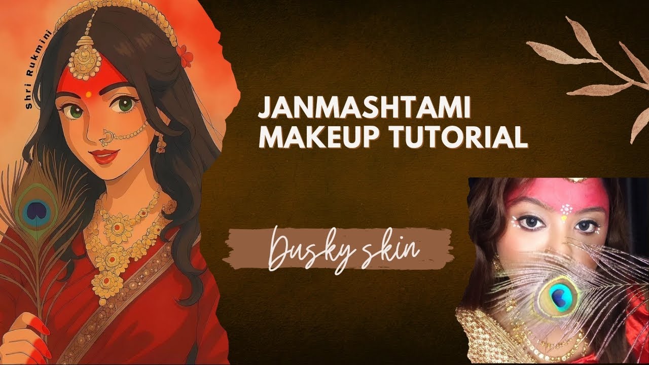 Janmashtami makeup *create* | easy Janmashtami look #janmashtami - YouTube