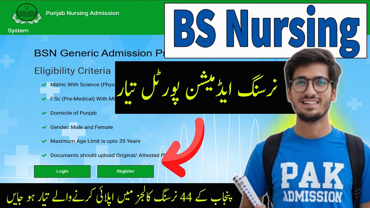 BS Nursing Admission Portal is Ready : BSN Admissions in 44 Nursing ...