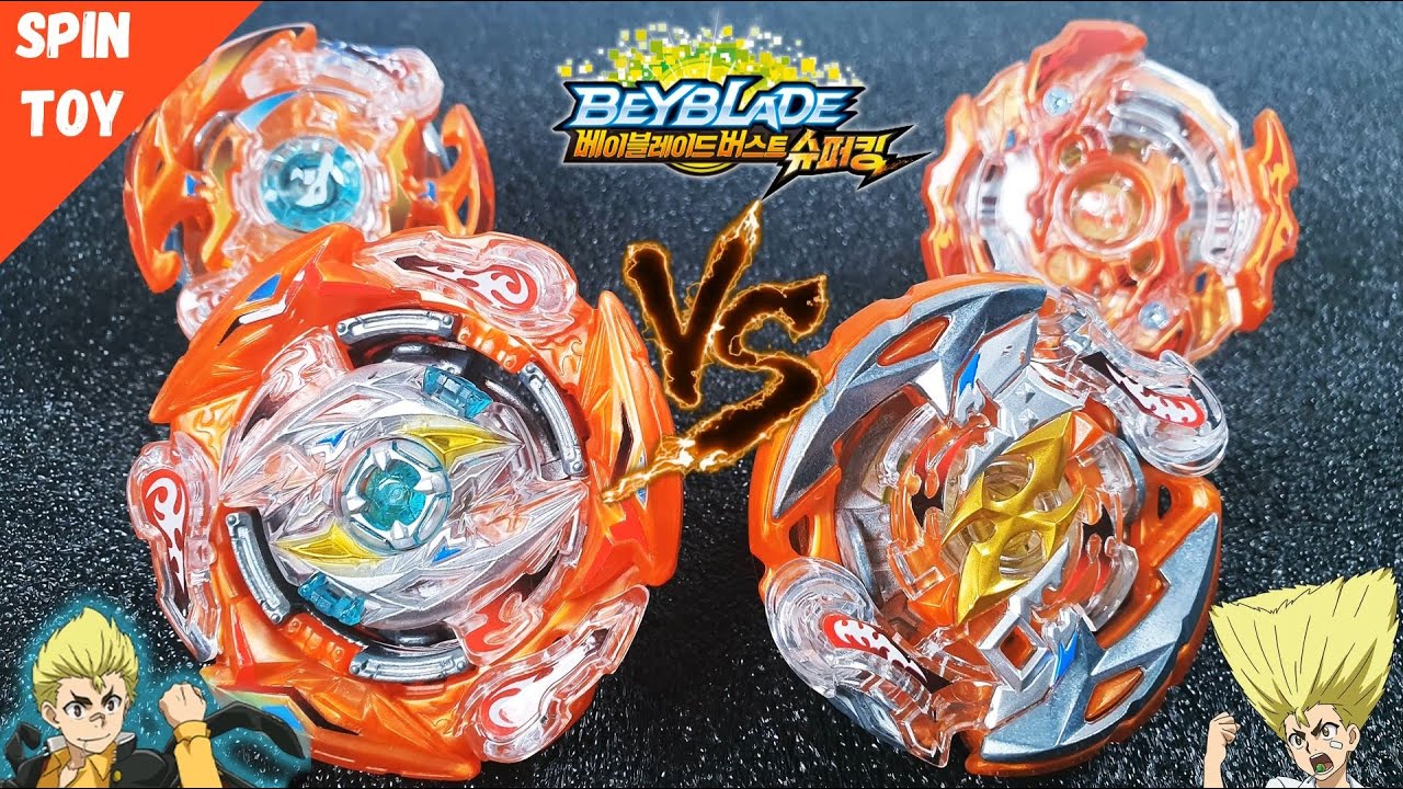 Beyblade Burst Sparking Superking (Glide Ragnaruk VS Crash VS Rising VS ...