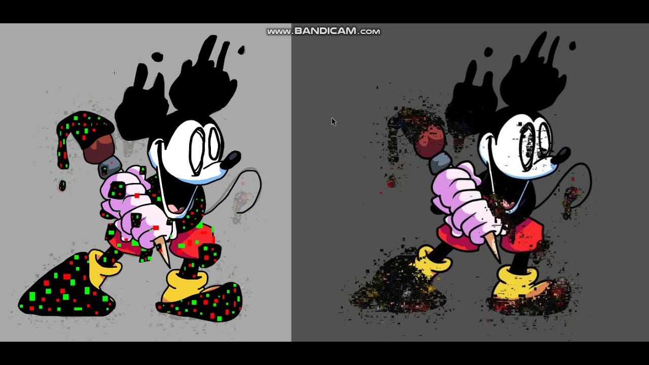 Corrupted MIckey Idle pose (Original concept by: FRIDAY NIGHT FUNKIN ...
