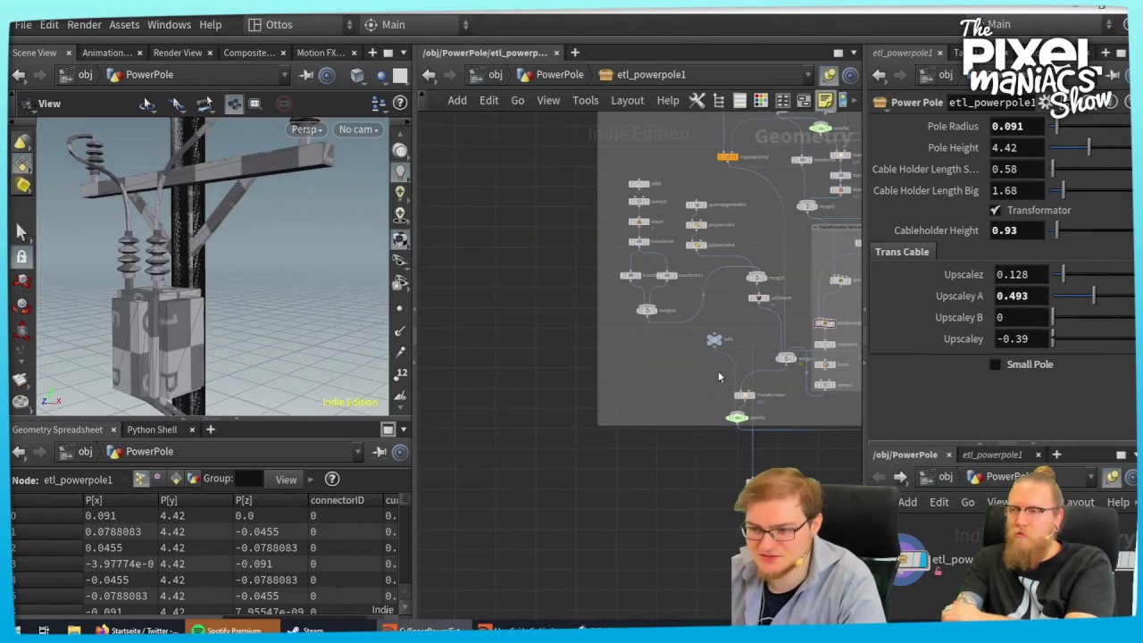[Pixel Dev] Houdini Zauberei Teil zwei mit Thomas und Markus - YouTube