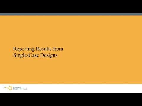 Single-Case Design Research in What Works Clearinghouse (WWC) Intervention Reports - YouTube