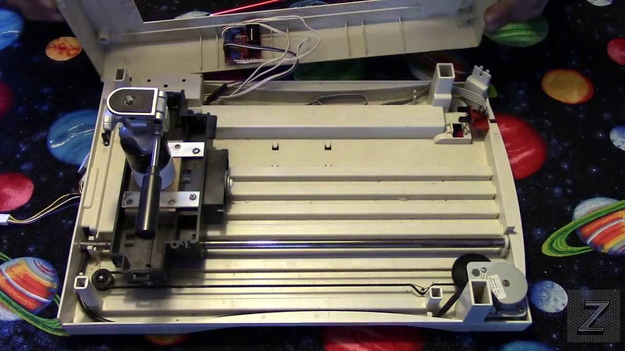 How to build a camera slider out of a old scanner bed - YouTube