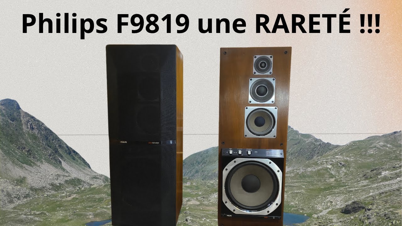 ENCEINTES PHILIPS F-9819 👌UNE PURE RARETÉ !!!!! 😍👍 - YouTube