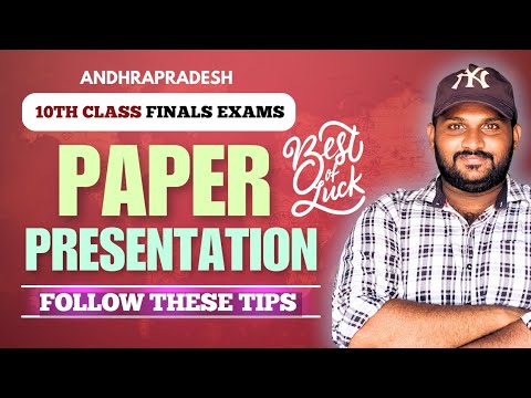 Paper Presentation Tips // 10th class Public Exams 2025 ...