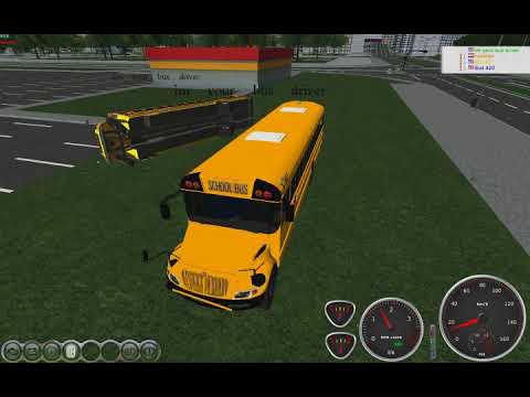 RoR school bus fliped over :/ - YouTube