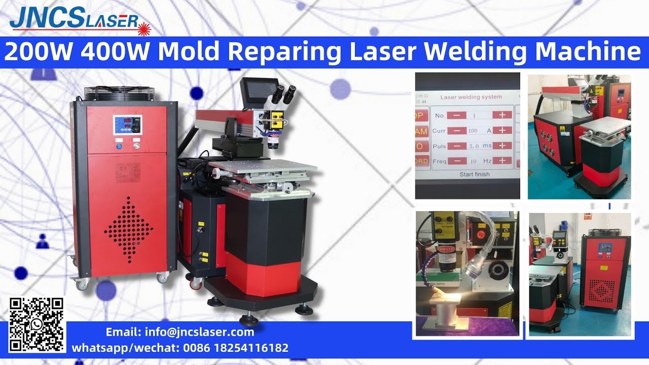 how to use mold repairing laser welding machine 200w 400w steel ...