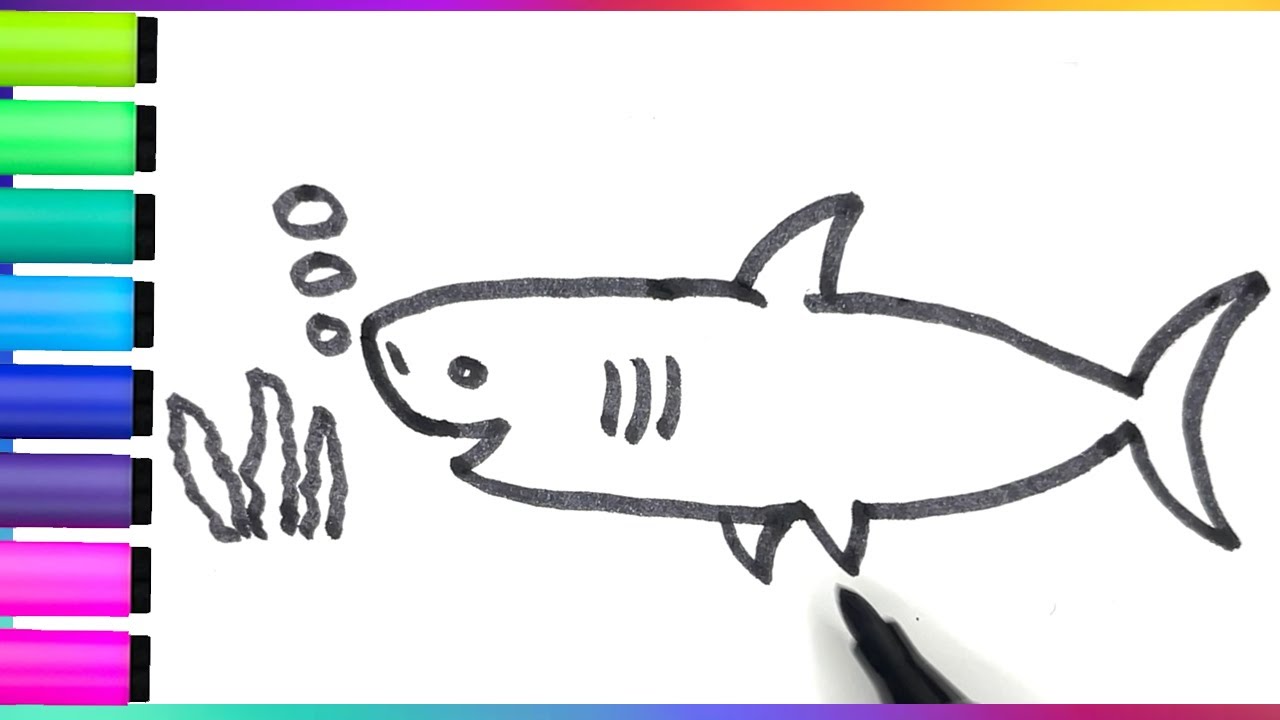 How to Draw Deep Sea Shark - YouTube