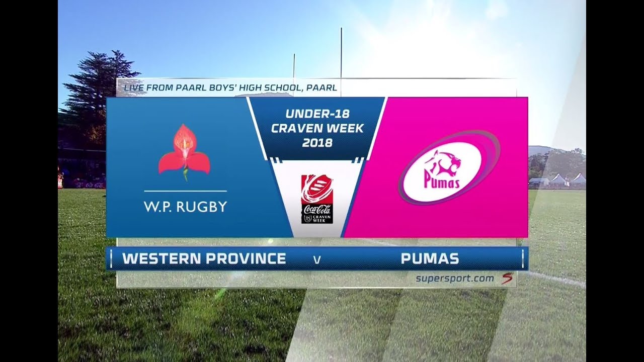 Western Province vs Pumas | 2018 Coca-Cola Craven Week - YouTube