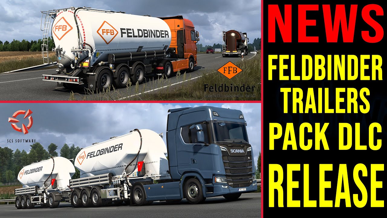 ETS2 NEWS 🚨 Feldbinder Trailer Pack DLC Release - YouTube