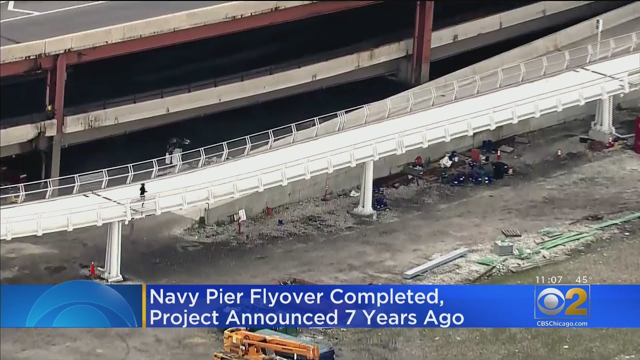 Navy Pier Flyover Project Completed - YouTube